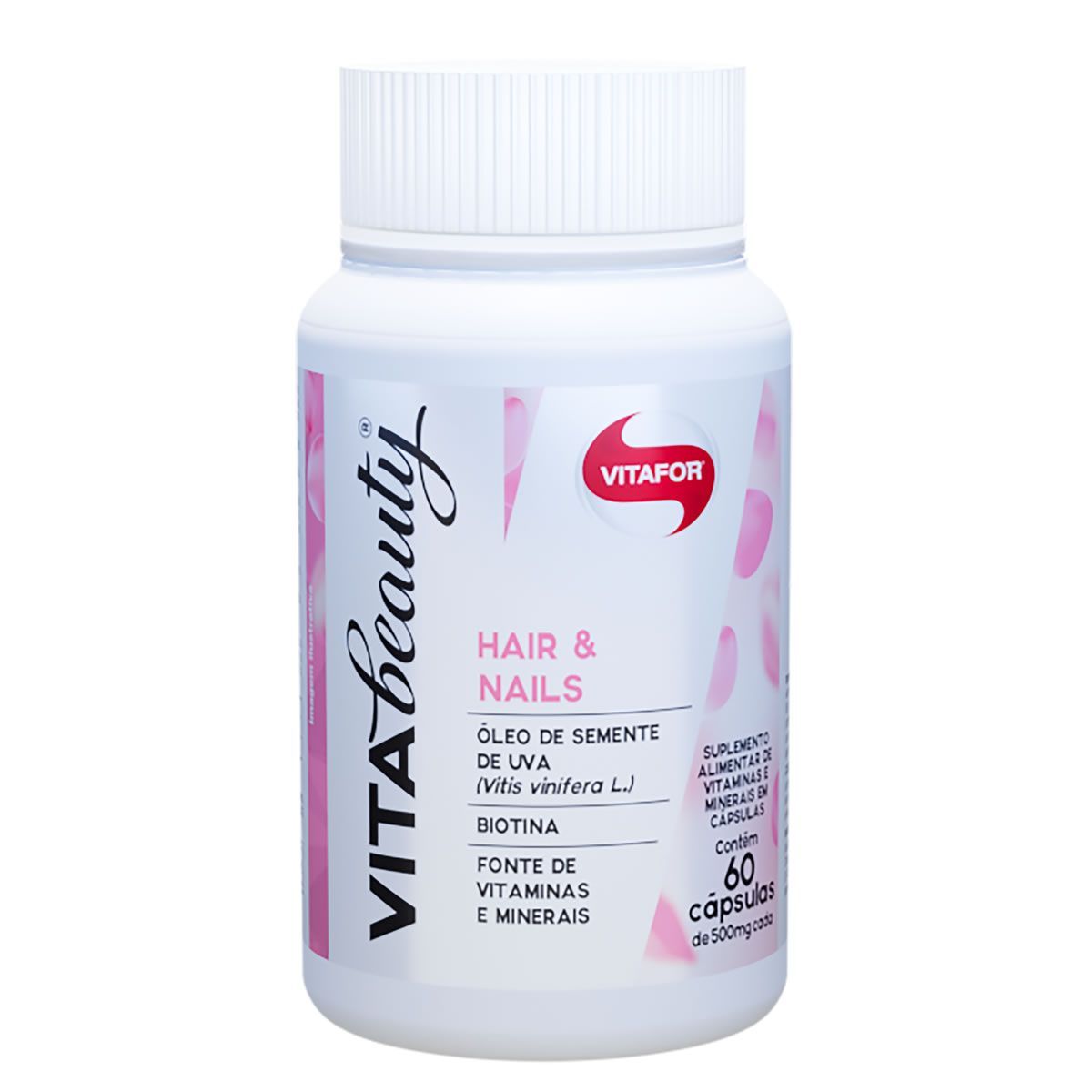 Vita Beauty 500mg 60 Cápsulas Vitafor Otimanutri